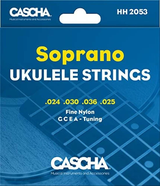 CASCHA PREMIUM CORDE per Ukulele Soprano - Set di 4 corde (G C E A ...