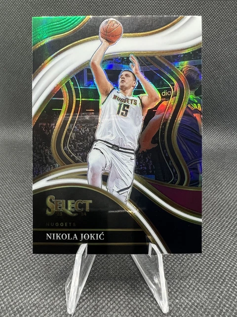 2023-24 PÉPITES PANINI Select Nikola Jokic vert blanc violet côté cour ...