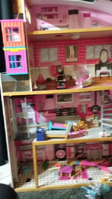 BARBIE EXTRA LARGE dolls house with lights and many accessories! Was £ ...