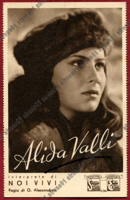 ALIDA VALLI 47 ATTRICE ACTRESS ACTRICE CINEMA MOVIE - POLA Postcard ...