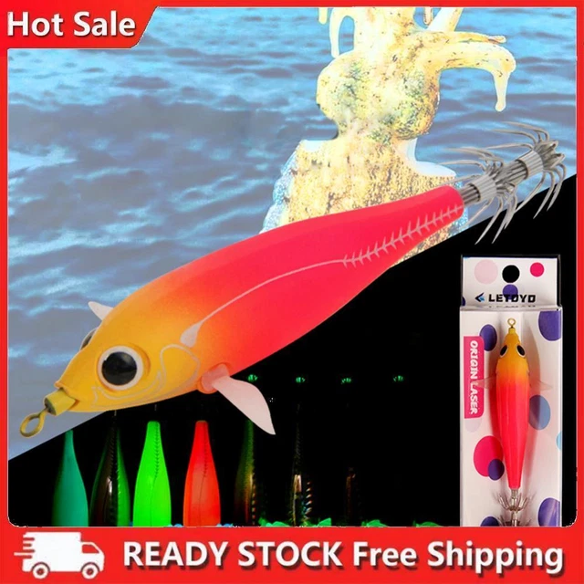 83MM LUMINOUS SQUID Lure Squid Fishing Lure Realistic for Saltwater ...