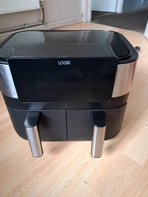LOGIK DIGITAL DUAL BASKET AIR FRYER - black £5.45 - PicClick UK