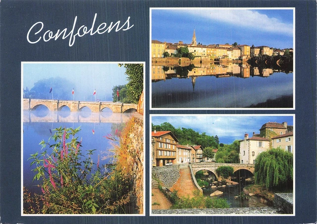 16 CONFOLENS QUAIS Et Vieux Ponts Sur La Vienne EUR 5,00 - PicClick FR