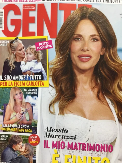 GENTE 2022 39.ALESSIA Marcuzzi,Serena Rossi,Alessandra Mussolini,Nicola Savino EUR 19,99 ...
