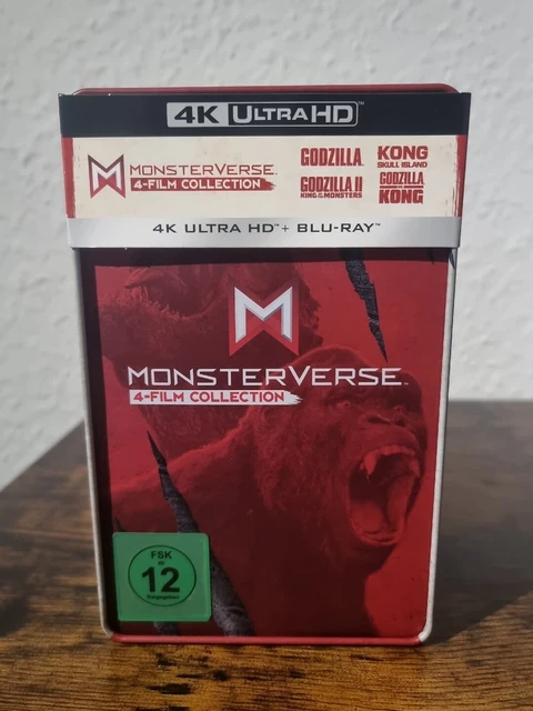 MONSTERVERSE COLLECTION 4 Filme Godzilla,Kong-Skull Island, 4K Ultra HD ...