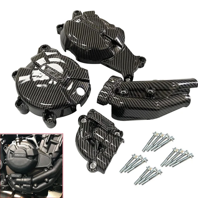 BLACK ENGINE PROTECTIVE Cover For YAMAHA MT-07 FZ-07 XSR700 TENERE 700 ...