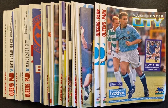 QUEENS PARK RANGERS Football Programmes - 1992-2010 - 65 + 2 Binders ...