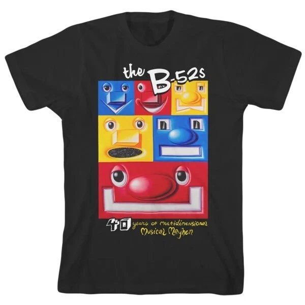 THE B-52’S 40TH ANNIVERSARY 2018 BLOCK TOUR TEE Designed By Kenny ...
