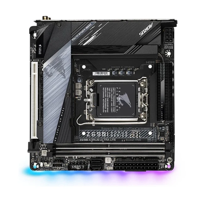 GIGABYTE Z690I AORUS ULTRA LITE Motherboard Intel Z690 LGA1700 DDR5 ...
