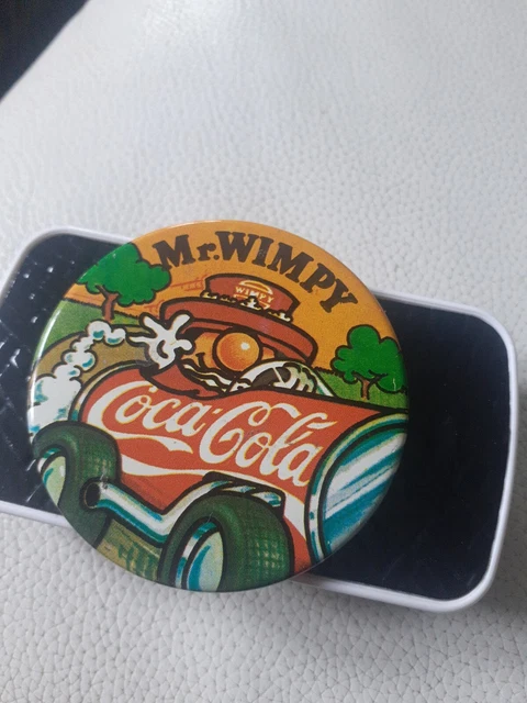 MR WIMPY COCA Cola Vintage Badge £4.90 - PicClick UK