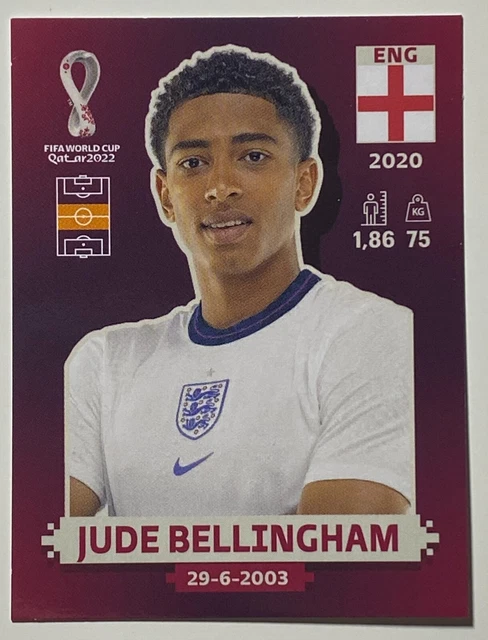 ENG11 JUDE BELLINGHAM Panini ORYX Qatar 2022 FREE shipping on ...