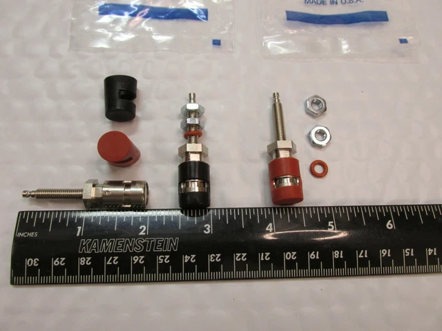 TERMINAL CONNECTOR BINDING Post Push Type Spring Loaded Speaker Power ...