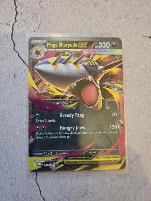 MEGA SHARPEDO EX 061/094 Phantasmal Flames Pokémon TCG Card £2.77 ...