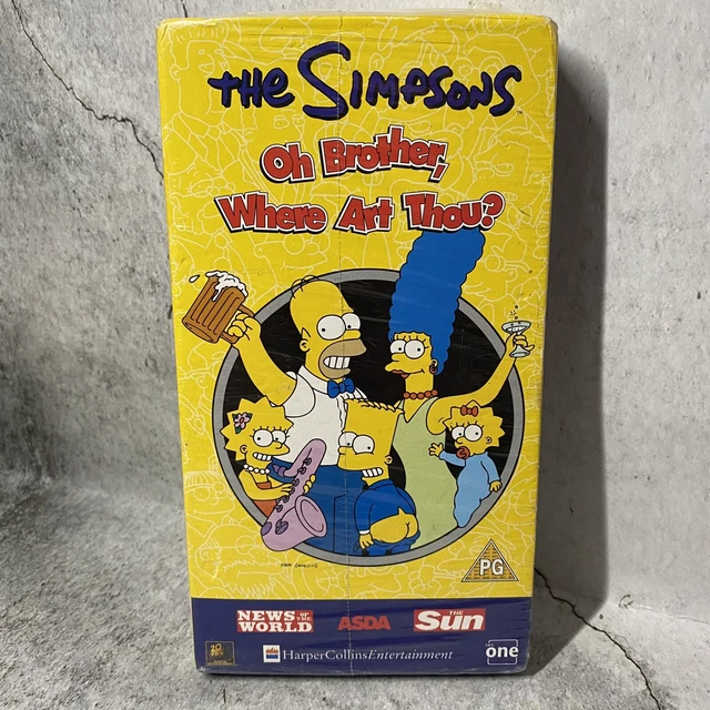 RARE THE SIMPSONS VHS Oh Brother, Where Art Thou With Booklet Rare Card ...