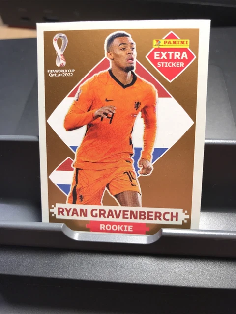 PANINI FIFA WORLD Cup WM 2022 Qatar EXTRA Sticker Bronze Ryan Gravenberch Rookie EUR 1,00 ...