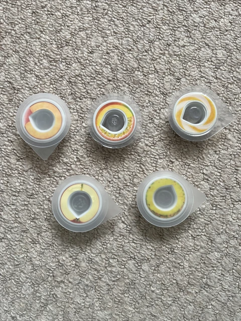 NEW GENUINE AIR Up Pods X 5 - Peach, Apple, Mango Pass.Fr, Pineapple ...