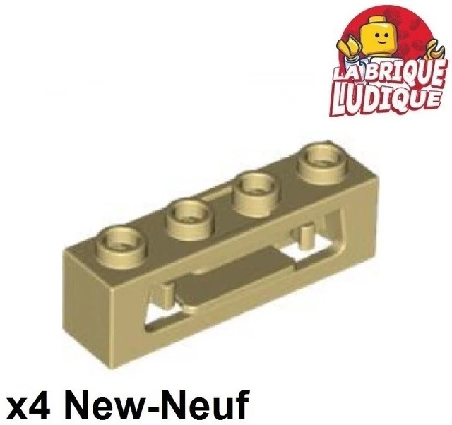 LEGO 4X BRICK Modified Projectile Launcher 1x4 Clips Disk Shooter gris ...