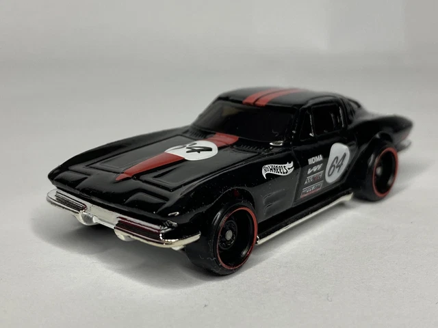 HOT WHEELS ‘64 Corvette Stingray ‘Loose’ Black 2022 Exclusive £8.60 ...