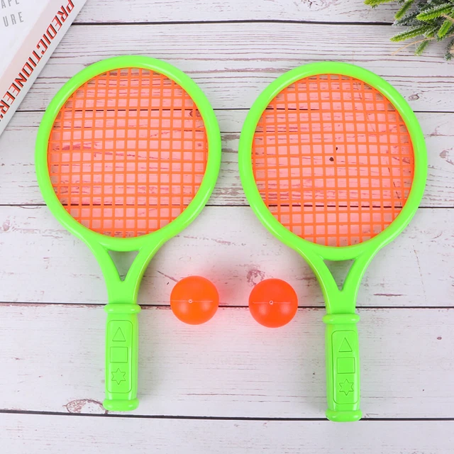 PLASTIC TENNIS RACKETS Badminton Racquet Parent-child Indoor £9.11 ...