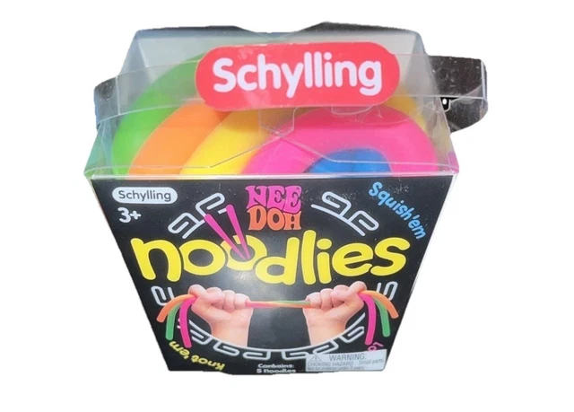 NEEDOH NOODLIES FIDGET Toy, RARE Nee Doh Stretchy Noodles 5 Colors USA ...