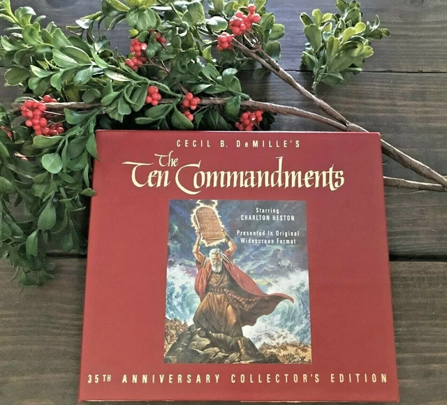 C.1991 THE TEN Commandments VHS Box Set 35th Anniversary Collectors ...