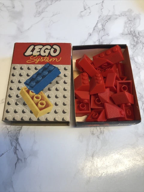 LEGO SYSTEM DENMARK 1950'S SLOPING BRICKS SET No 281 VERY RARE NMINT IN ...