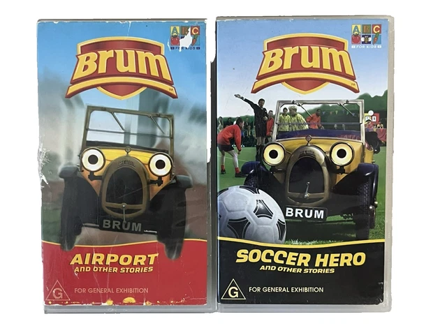 BRUM VINTAGE VHS Tape Bundle x2 Soccer Hero & Airport PAL ABC Kids $29. ...