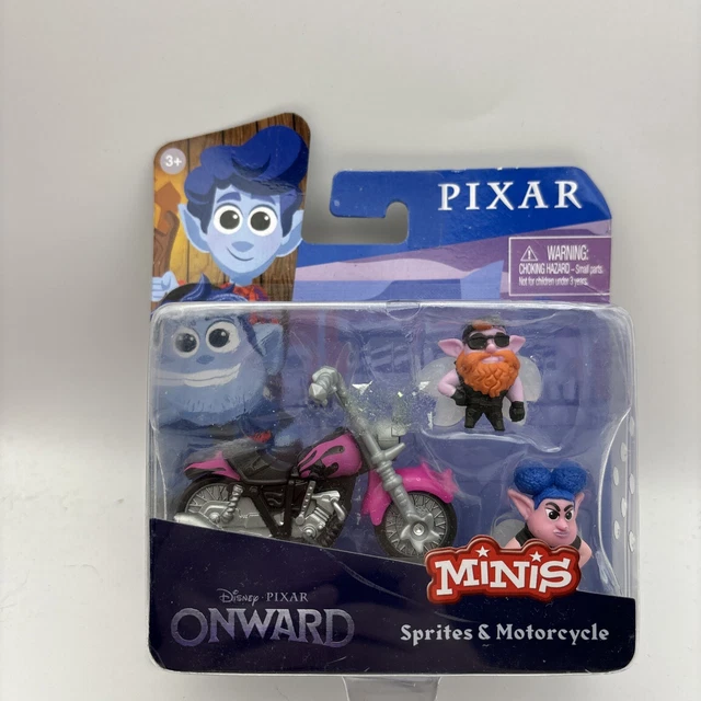MATTEL PIXAR ONWARD Minis Sprites & Motorcycle £14.99 - PicClick UK