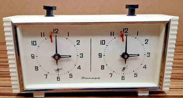CHESS MECHANICAL CLOCK Timer Yantar Vintage soviet russian USSR Jantar ...