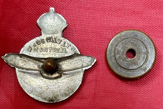 WW2 WWII RCAF ROYAL CANADIAN AIRFORCE RESERVE MEMBER PIN BADGE Scully ...