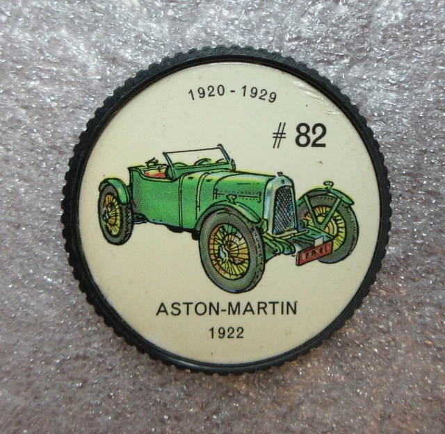 VINTAGE JELLO PICTURE Wheel Coin Auto #82 Aston-Martin 1922 $6.99 ...
