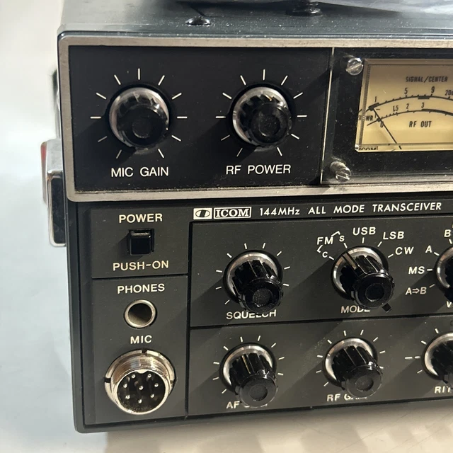 ICOM IC-251A ALL Mode VHF Transceiver with Manual & 2x Microphones £149 ...