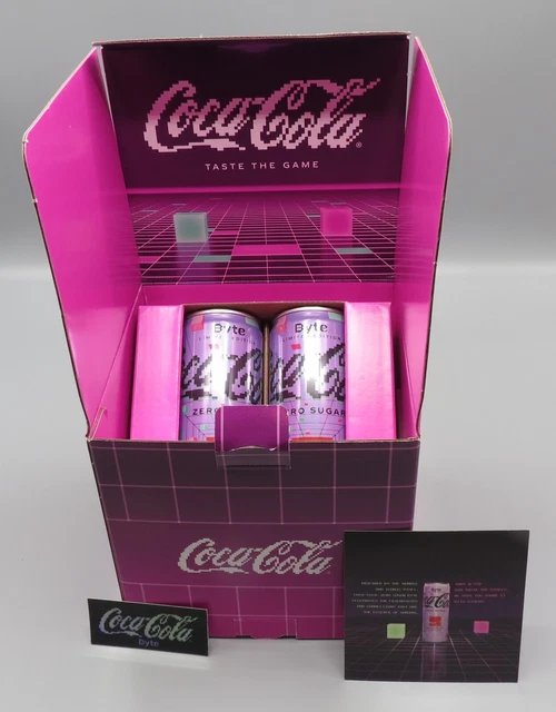 COCA-COLA ZERO SUGAR BYTE Limited Edition Collectors Box with 2 FULL ...