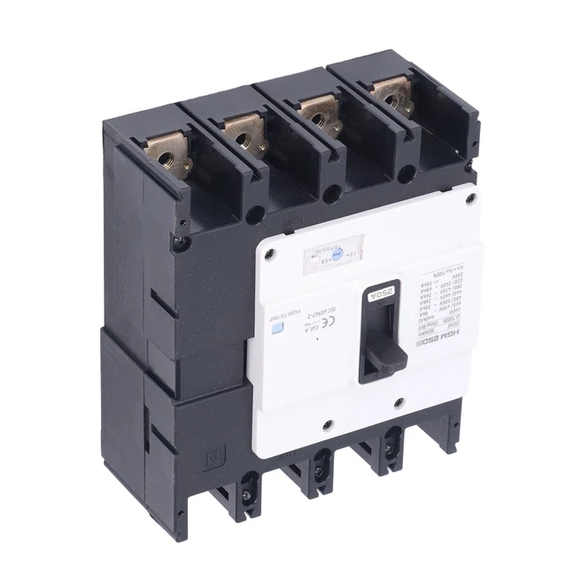 CIRCUIT BREAKER 4P Battery Protection Switch Isolator Moulded Case MCCB ...