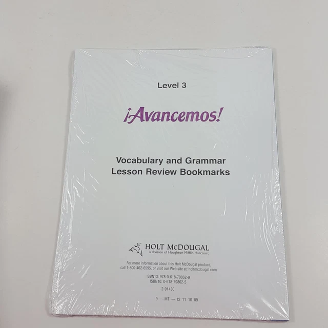 LEVEL 3 AVANCEMOS Vocabulary Grammar Lesson Review Bookmarks Spanish $2 ...
