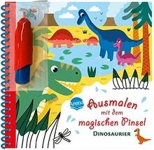 AUSMALEN MIT DEM magischen Pinsel. Dinosaurier: Malbuch mi... | Livre ...