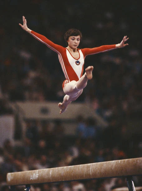 OLYMPIC MARIA FILATOVA Of Soviet Union Performs Gymnastics 4 Old Photo ...