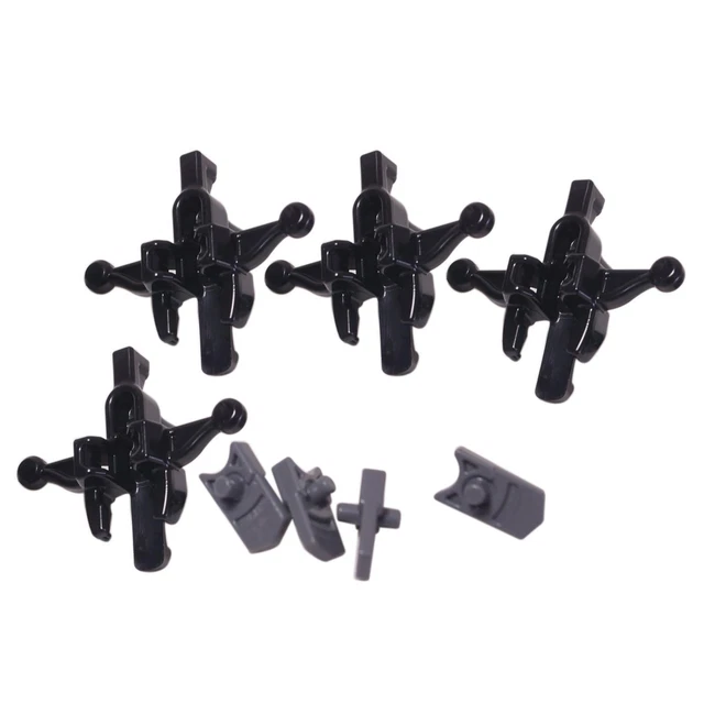 4 LEGO MINIFIGURE, Weapon Crossbow with Mini Blaster / Shooter Noir EUR ...