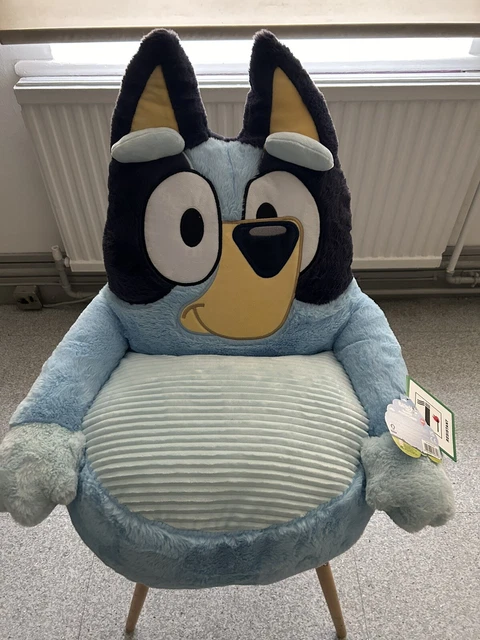 BLUEY CHARACTER PLUSH Soft Children Chair Seat Collectable Brand New ...