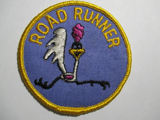ROAD RUNNER PATCH Cartoon TV Wile E. Coyote Animation NOS Vintage RARE ...