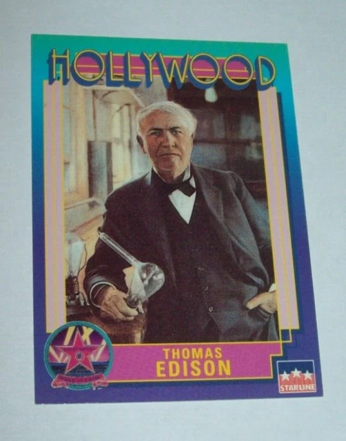 1991 STARLINE HOLLYWOOD Inventor Thomas Edison Card EUR 0,92 - PicClick FR