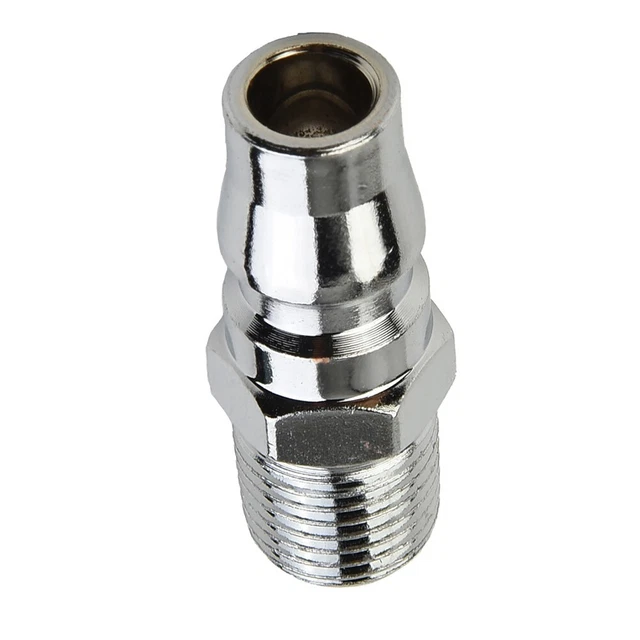 RACCORD PNEUMATIQUE D'ACCOUPLEMENT male en acier 1/4 BSP fil male ...