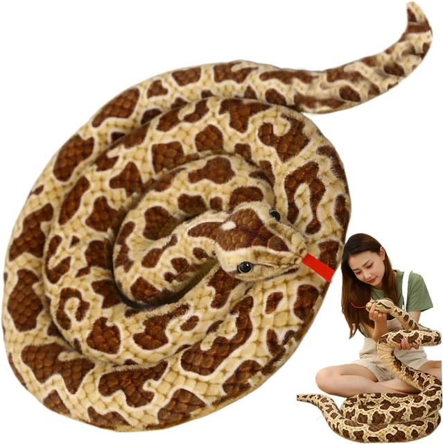 UK SNAKE STUFFED Animal 200cm Long Python Snake Plush Lifelike Stuffed ...