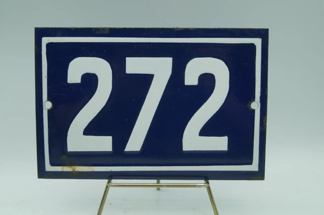 ANCIENNE PLAQUE EMAILLEE NUMERO DE MAISON N°272 - déco loft EUR 35,00 ...
