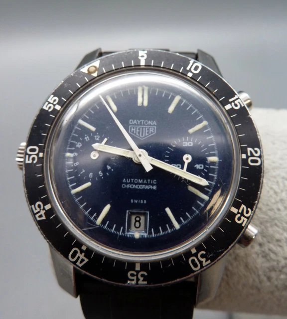 (BZ) VINTAGE HEUER DAYTONA Automatik Chronograph Cal 12 Ø 41mm Chrono ...