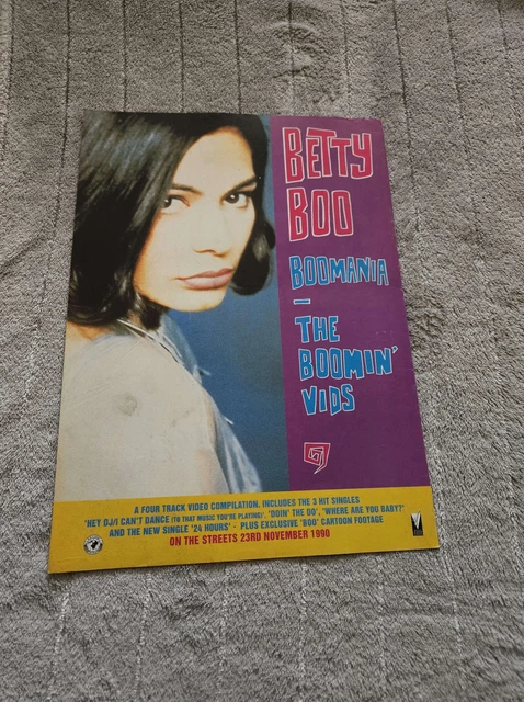 FPOT158 MAGAZINE ADVERT 12X8" Betty Boo : Boomania - The Boomin' Vids £ ...