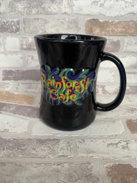 RAINFOREST CAFE 3D Black Tree Frog coffee mug/cup $23.39 - PicClick CA