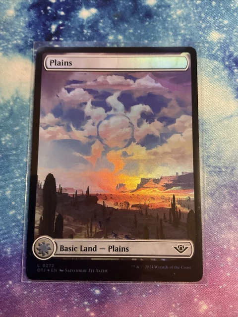 PLAINS 0272 *FULL Art Basic Land* Magic MtG x1 OTJ Outlaws of Thunder ...