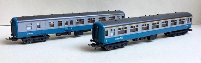 LIMA, HO - X2 BR Blue/Grey INTERCITY Mk2b OPEN & BRAKE COACHES W13493 ...