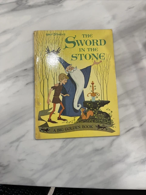 DISNEY SWORD IN THE STONE cartoon Big Golden book comic file copy 1963 ...